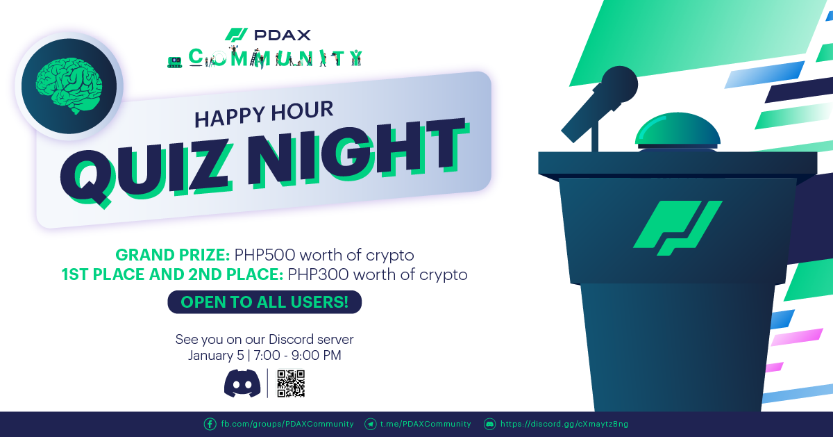 PDAX Learn | Start the year with a fun Quiz Night during Happy Hour!