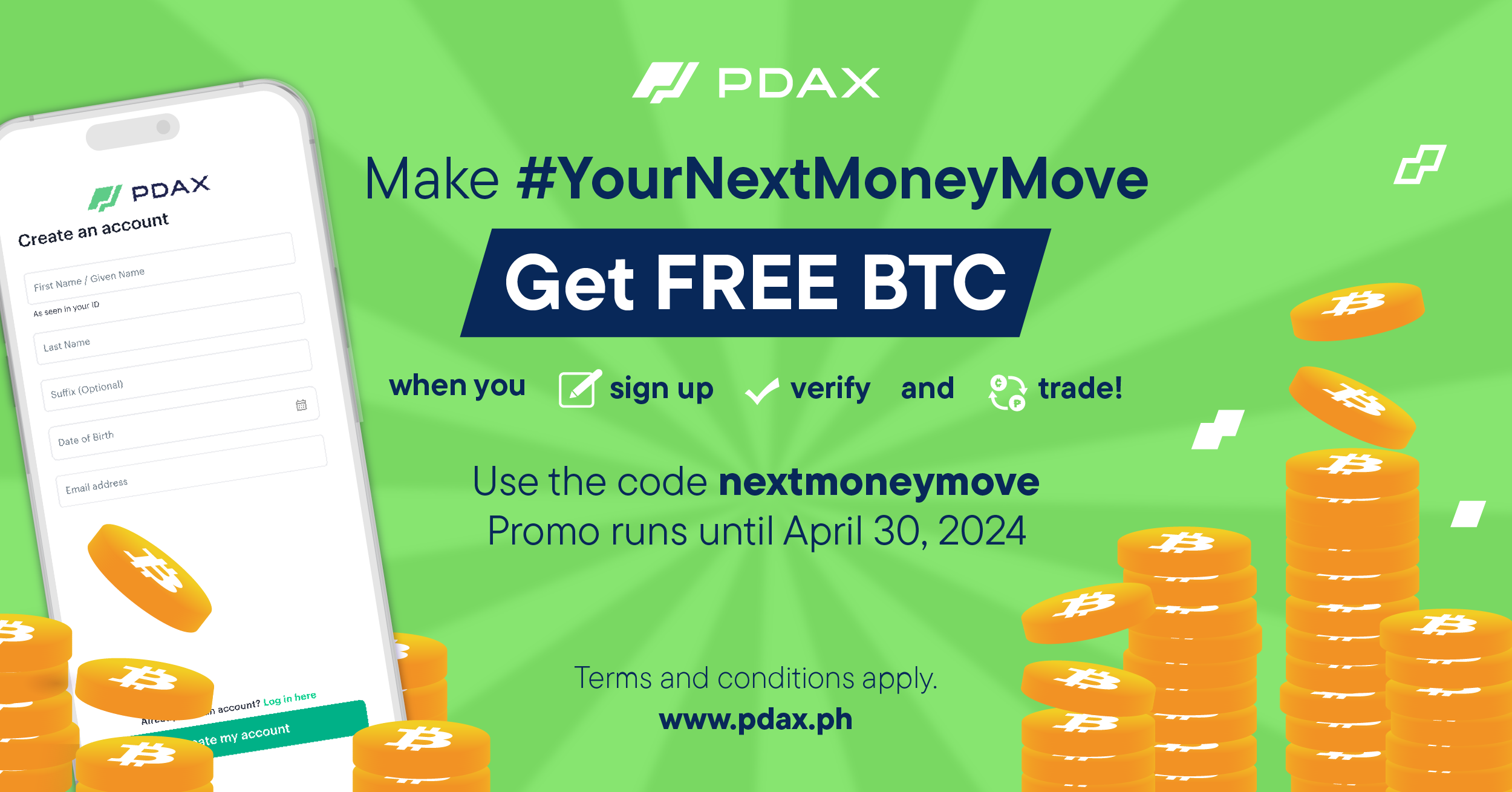 PDAX Learn | Get free BTC on your first trade on PDAX